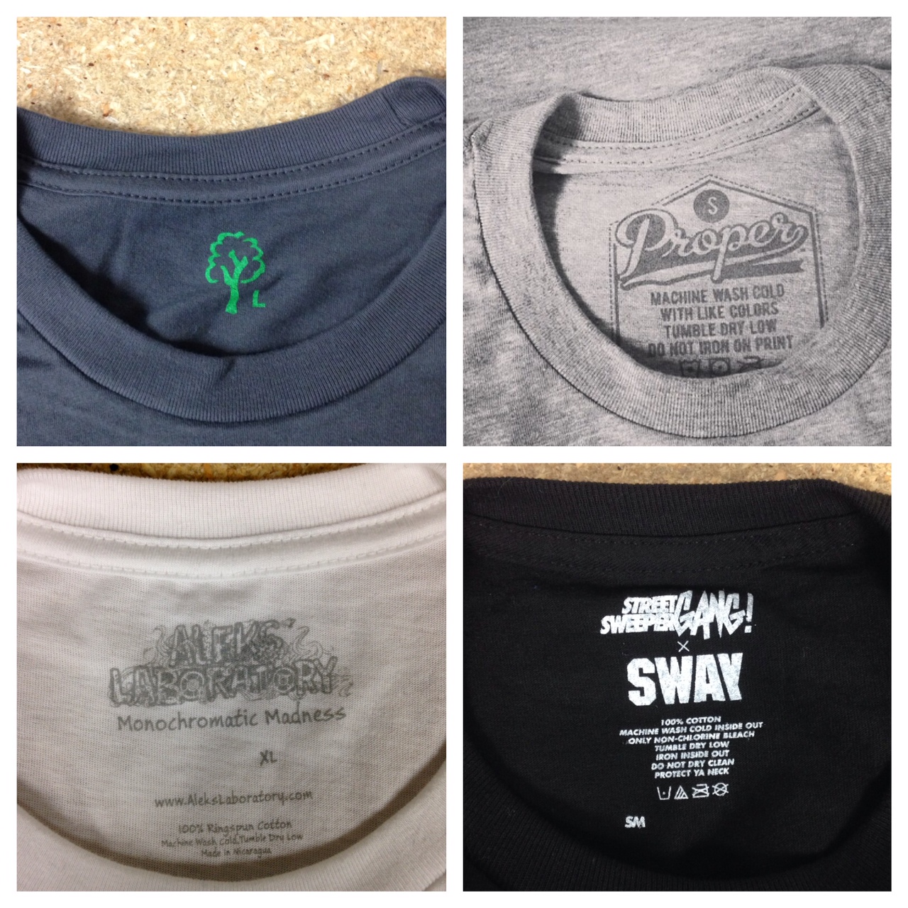 Tag Printing Screen Printing Labels Into Into The Inside Of The Neck